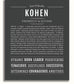 Kohen | Name Art Print – Name Stories