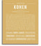 Kohen | Name Art Print – Name Stories