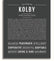 Kolby Personalized Name Meaning Art Prints – Name Stories