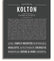 Kolton | Name Art Print – Name Stories