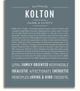 Kolton | Name Art Print – Name Stories