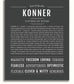 Konner Personalized Name Meaning Art Prints – Name Stories