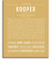 Kooper Personalized Name Meaning Art Prints – Name Stories