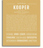 Kooper | Name Art Print – Name Stories