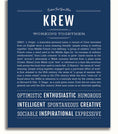 Krew | Name Art Print – Name Stories
