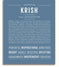 Krish | Name Art Print – Name Stories