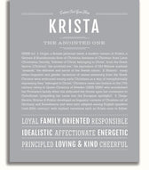 Krista | Name Art Print – Name Stories