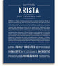 Krista | Name Art Print – Name Stories