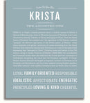 Krista | Name Art Print – Name Stories