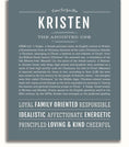Kristen | Name Art Print – Name Stories