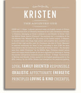Kristen | Name Art Print – Name Stories