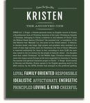 Kristen | Name Art Print – Name Stories