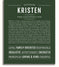 Kristen | Name Art Print – Name Stories