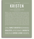 Kristen | Name Art Print – Name Stories