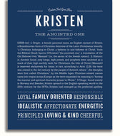 Kristen | Name Art Print – Name Stories
