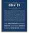 Kristen | Name Art Print – Name Stories