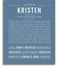 Kristen | Name Art Print – Name Stories