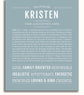 Kristen | Name Art Print – Name Stories