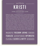 Kristi | Name Art Print – Name Stories