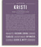Kristi | Name Art Print – Name Stories