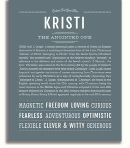 Kristi | Name Art Print – Name Stories