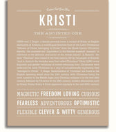 Kristi | Name Art Print – Name Stories