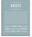 Kristi | Name Art Print – Name Stories