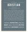 Kristian | Name Art Print – Name Stories