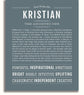 Kristian | Name Art Print – Name Stories