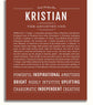 Kristian | Name Art Print – Name Stories