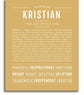 Kristian | Name Art Print – Name Stories