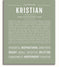 Kristian | Name Art Print – Name Stories