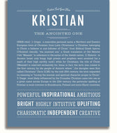 Kristian | Name Art Print – Name Stories