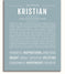 Kristian | Name Art Print – Name Stories