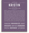 Kristin | Name Art Print – Name Stories