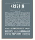 Kristin | Name Art Print – Name Stories