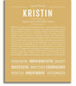 Kristin | Name Art Print – Name Stories