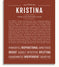 Kristina | Name Art Print – Name Stories