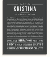 Kristina | Name Art Print – Name Stories