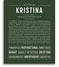 Kristina | Name Art Print – Name Stories