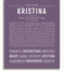 Kristina | Name Art Print – Name Stories