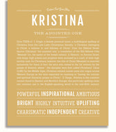 Kristina | Name Art Print – Name Stories
