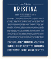 Kristina | Name Art Print – Name Stories