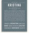 Kristina | Name Art Print – Name Stories