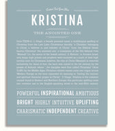 Kristina | Name Art Print – Name Stories