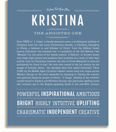 Kristina | Name Art Print – Name Stories