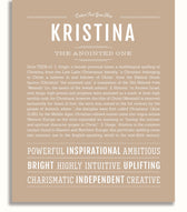 Kristina | Name Art Print – Name Stories