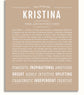 Kristina | Name Art Print – Name Stories