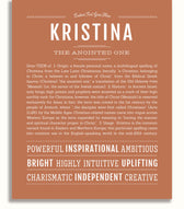 Kristina | Name Art Print – Name Stories