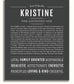 Kristine | Name Art Print – Name Stories